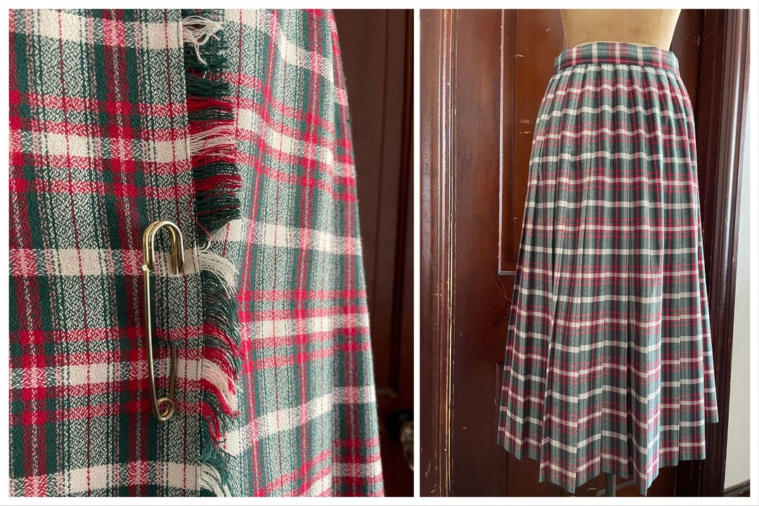 Susan Bristol ‘new Traditions’ Pleated Kilt | Christmas Holiday, Wrap ...