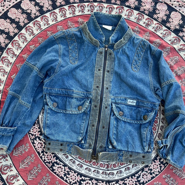 80s Denim Jacket - Etsy
