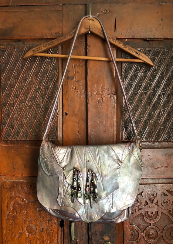 Vintage ‘80s one of a kind hand crafted artisan shoul… - Gem