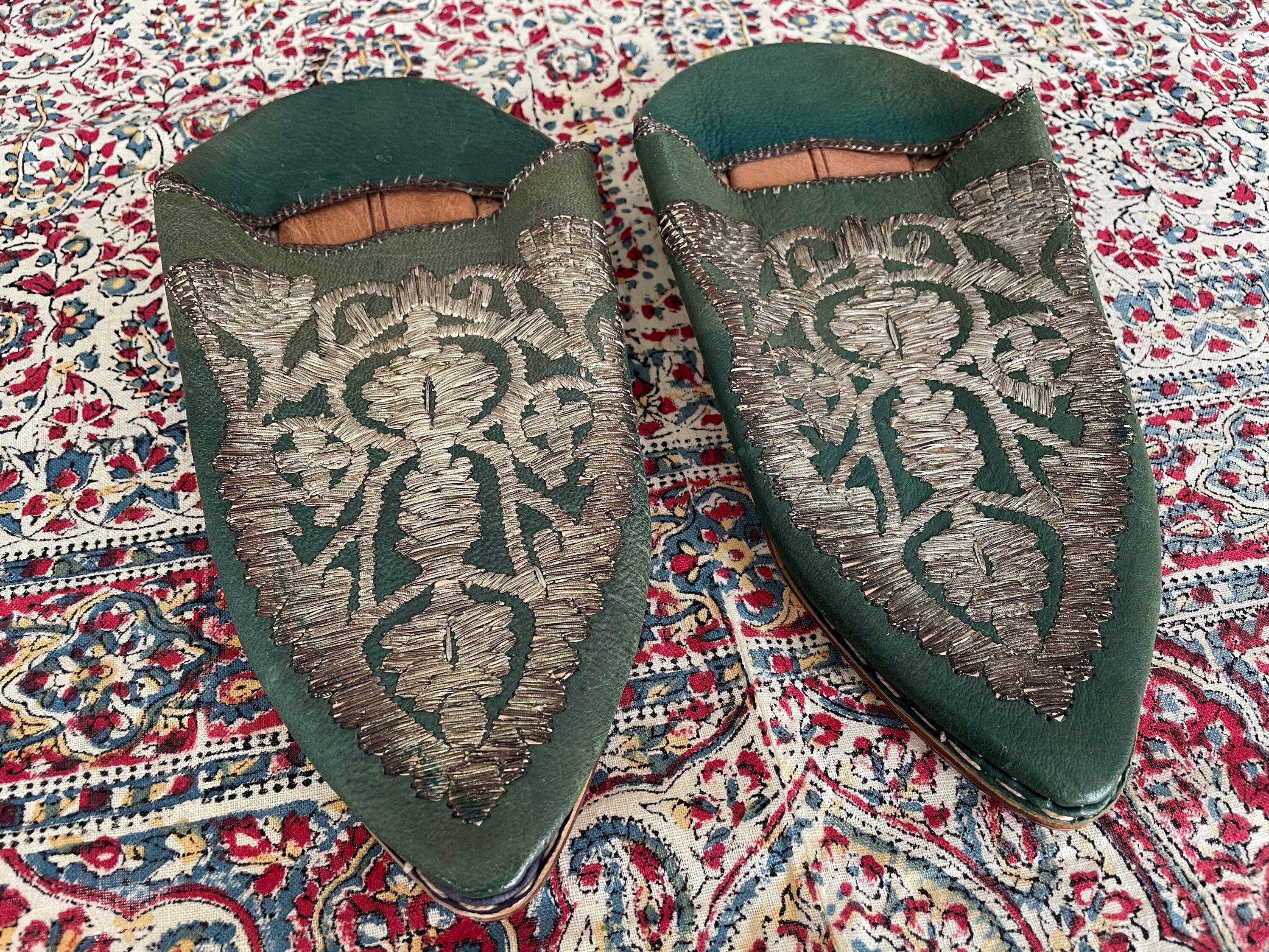 Antique Vintage Moroccan or Turkish Babouche Slippers - Etsy