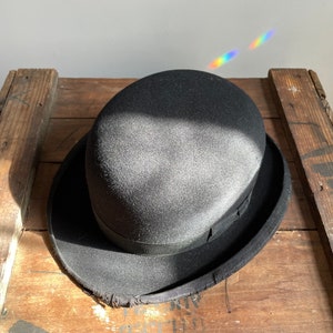 Antique Distressed Bowler Hat Halloween Costume Franklin - Etsy