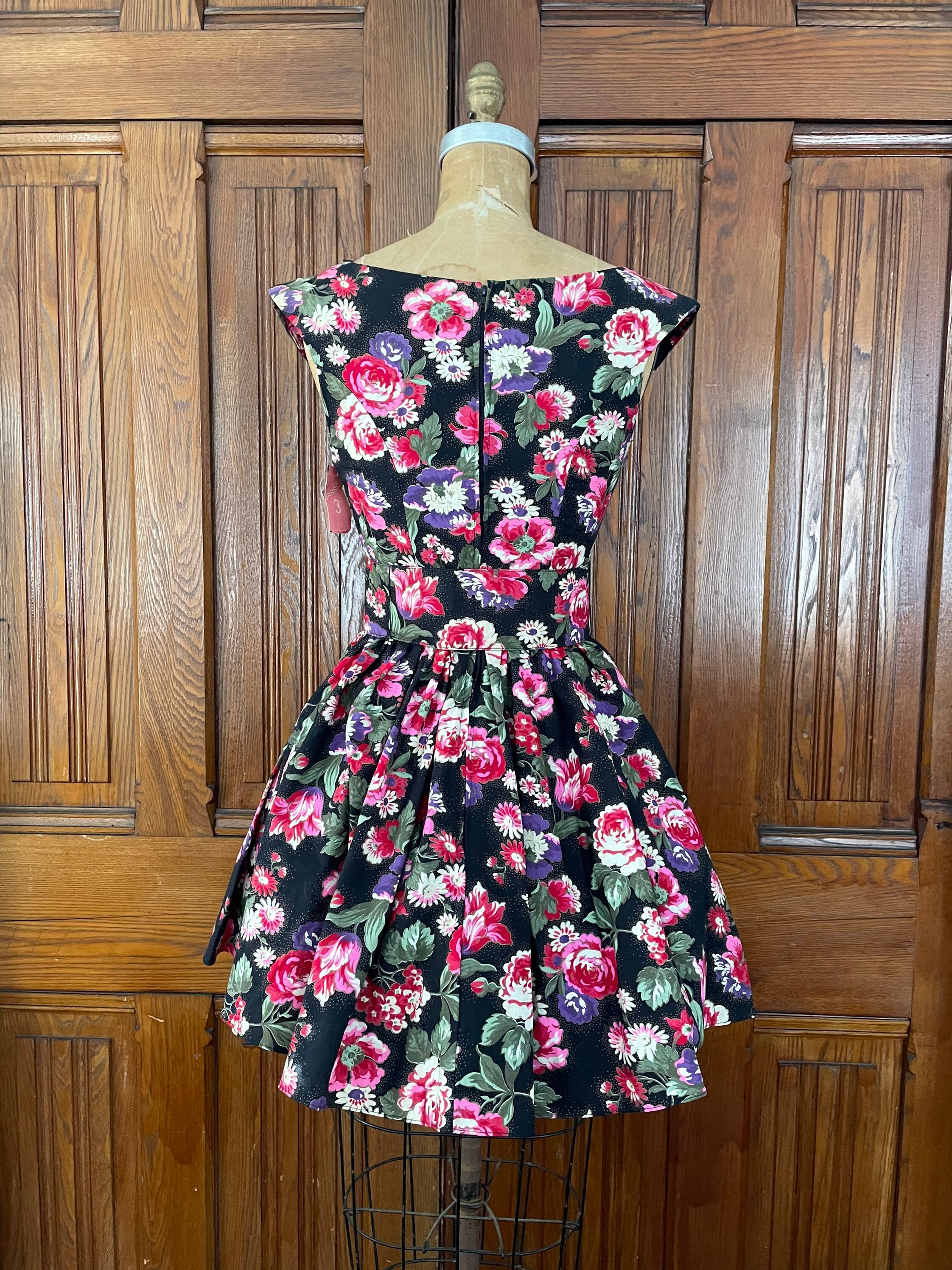 Vintage 80s Party Dress Fit And Flare Mini Dress Tulle Etsy