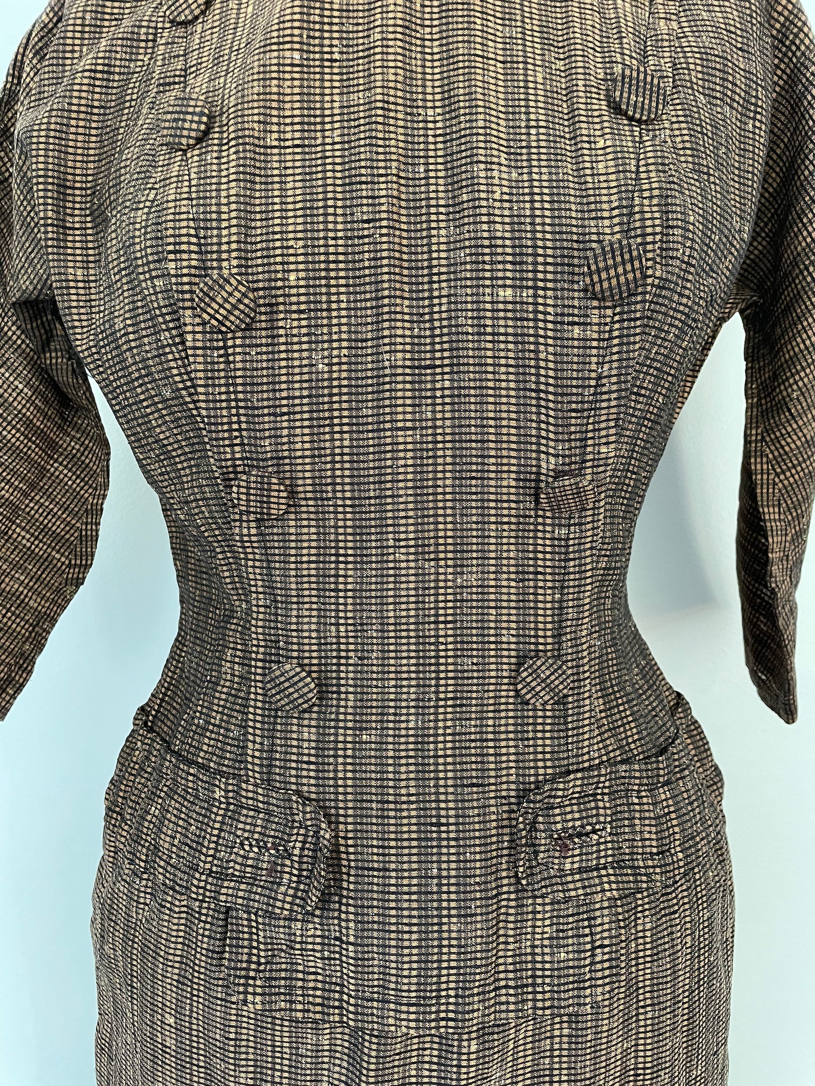 Vintage 1950’s Miss Cane New York Designer Dress | Cinnamon or Bronze ...