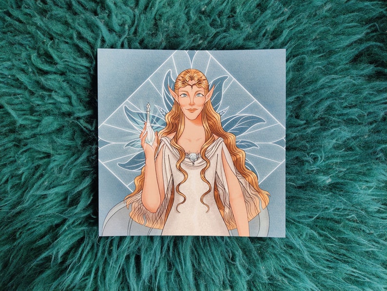 Women of Middle-earth: Galadriel, Arwen & Éowyn Square Art Print MEDIUM ...