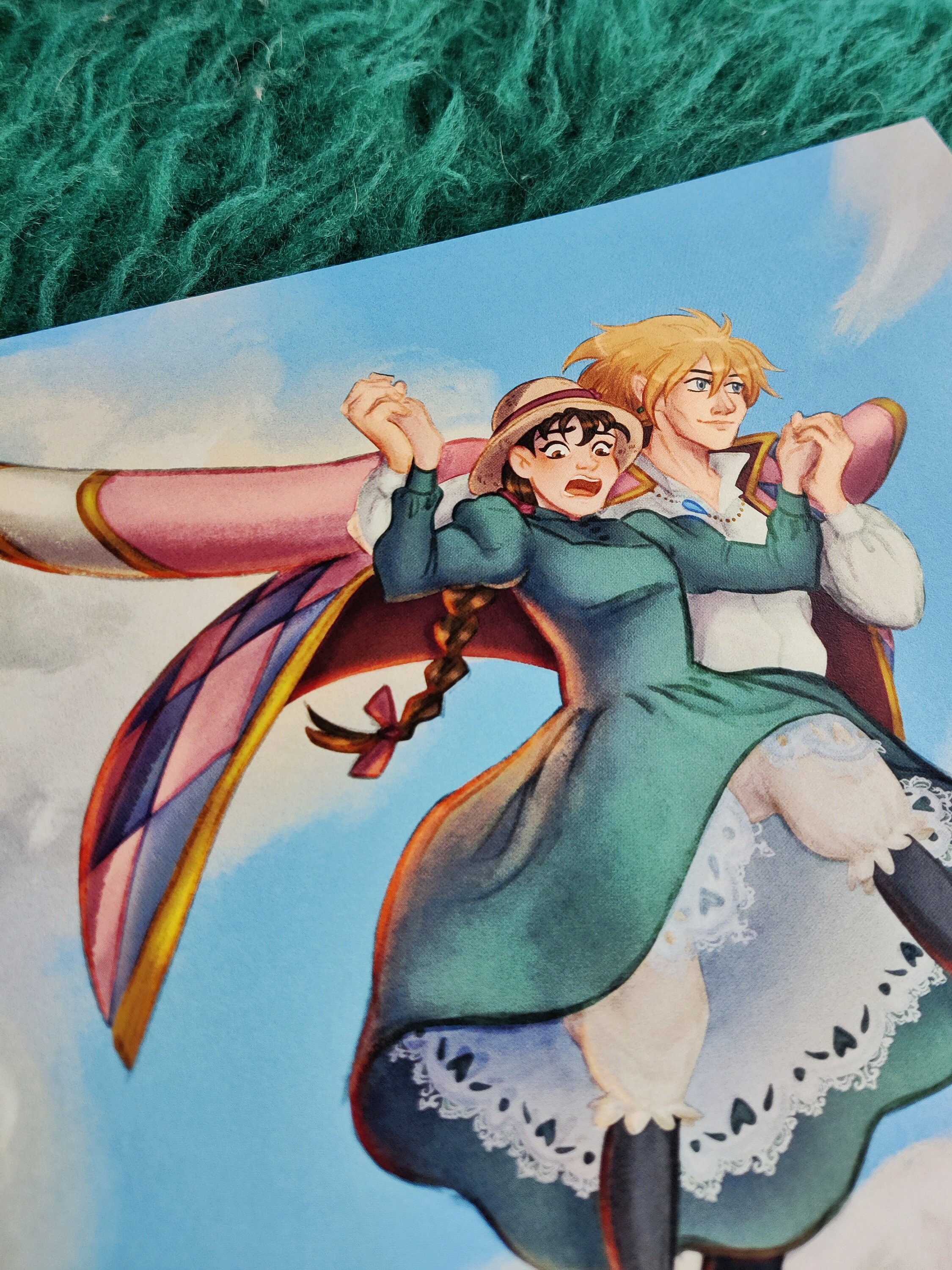 Howl & Sophie, Howl's Moving Castle Square Art Print MEDIUM - Etsy