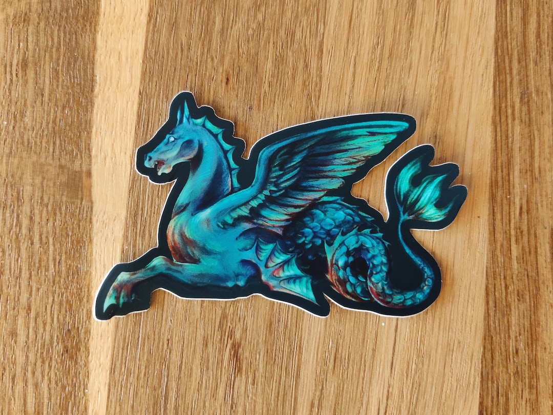 Hippocampus | Matte Vinyl Sticker - Etsy