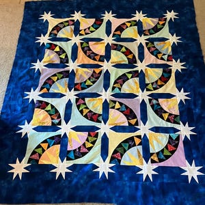 Flying to the Stars Quilt Pattern - Printed Version - Etsy