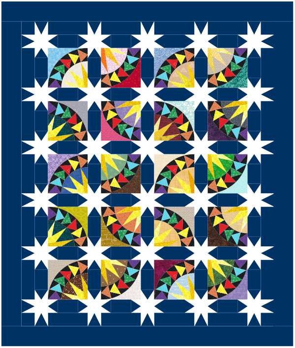 Flying to the Stars Quilt Pattern - Printed Version - Etsy