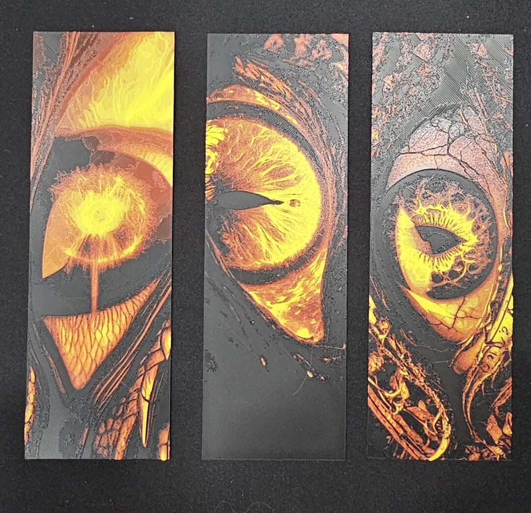 Dragon's Eye 3d Printed Bookmarks - Etsy