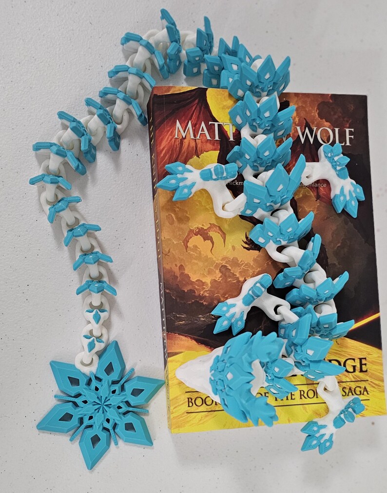 Articulated Snowflake Dragon 3d Printed High Quality Fidget Toy - Etsy