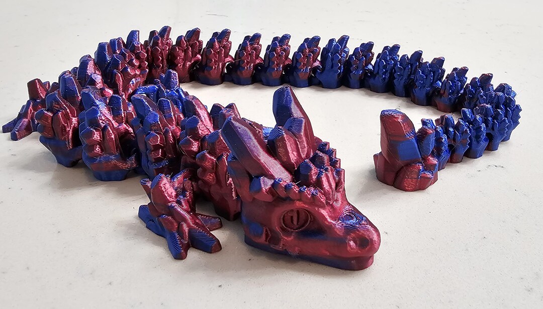 Articulated Stone Dragon 3d Printed High Quality Fidget Toy - Etsy