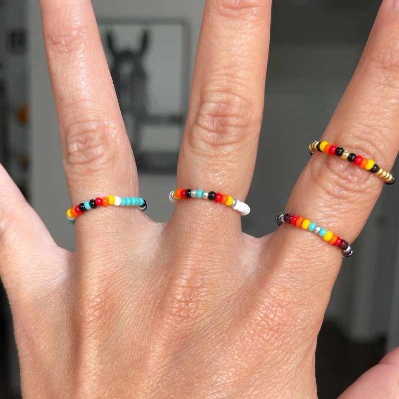 Seed Bead Ring - Etsy