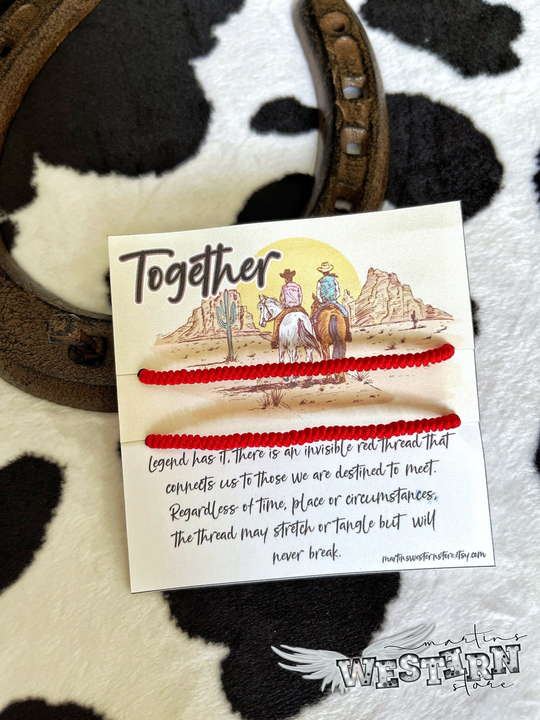 Red String Couple Bracelet Set With Card Boyfriend - Etsy