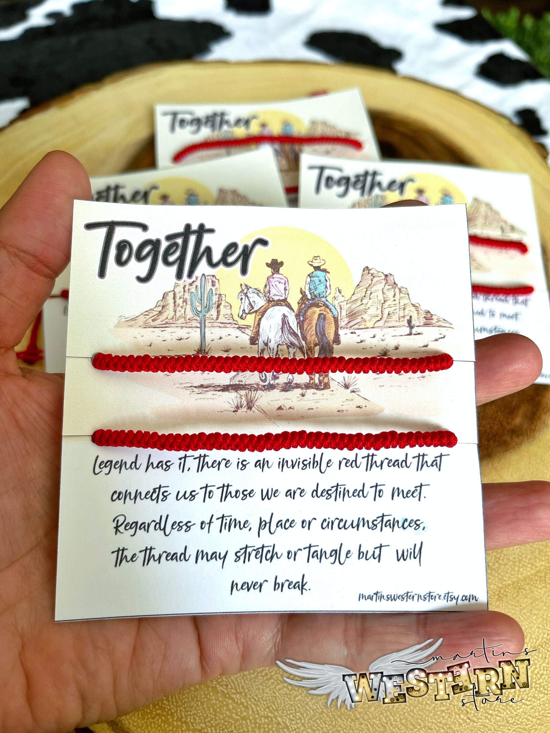 Red String Couple Bracelet Set With Card Boyfriend - Etsy