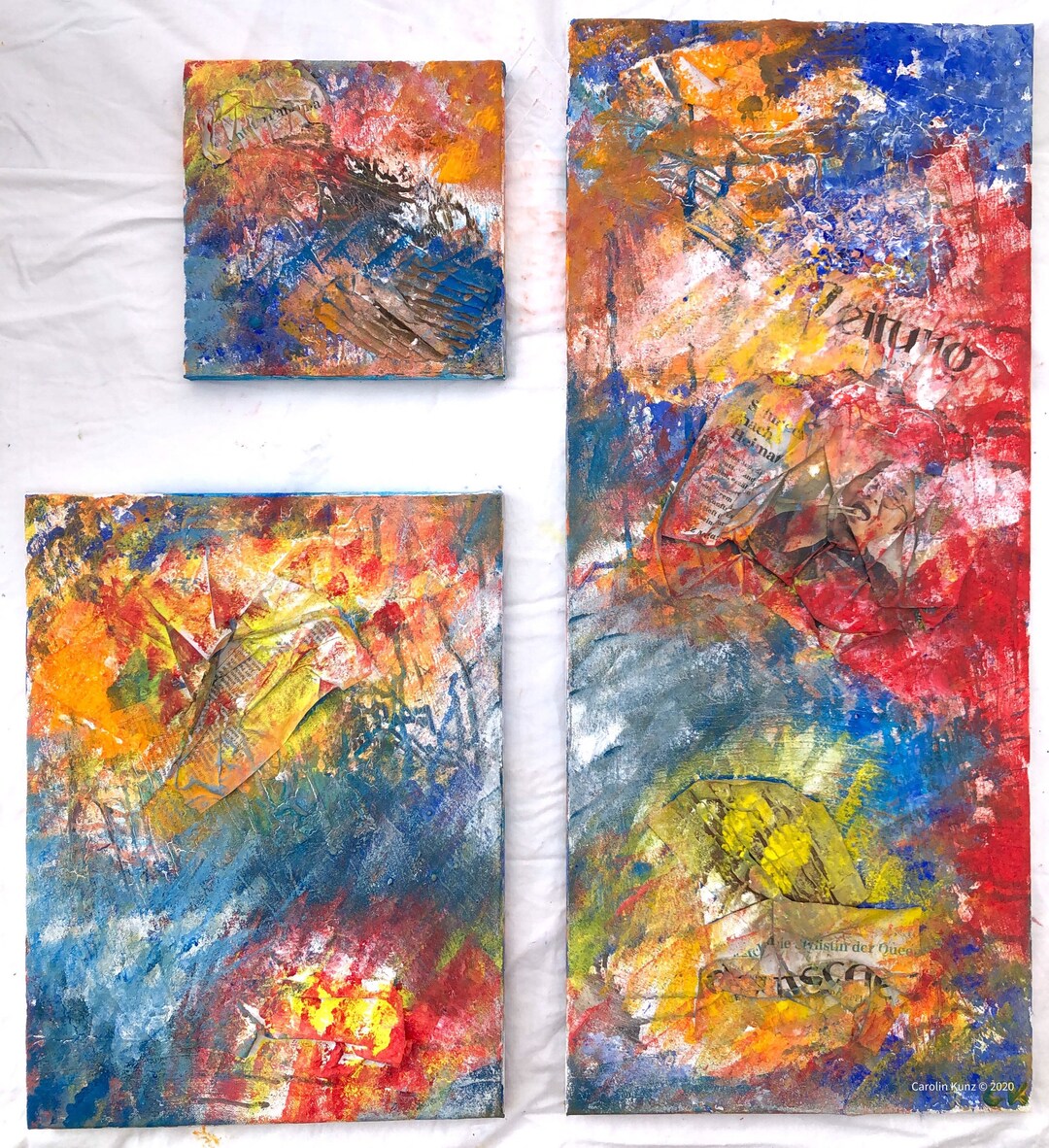 Art Pictures Triptych collage - Etsy