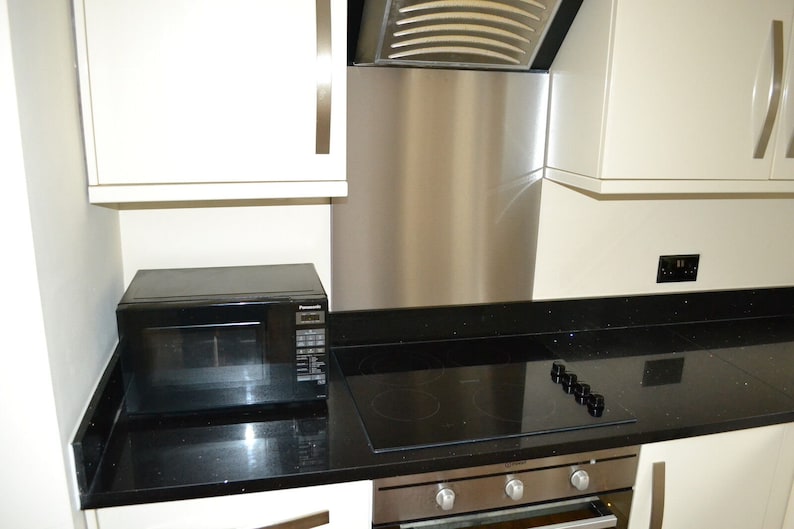 Satin Brushed Stainless Steel Cooker Splashback Guard Kitchen Hob Back ...