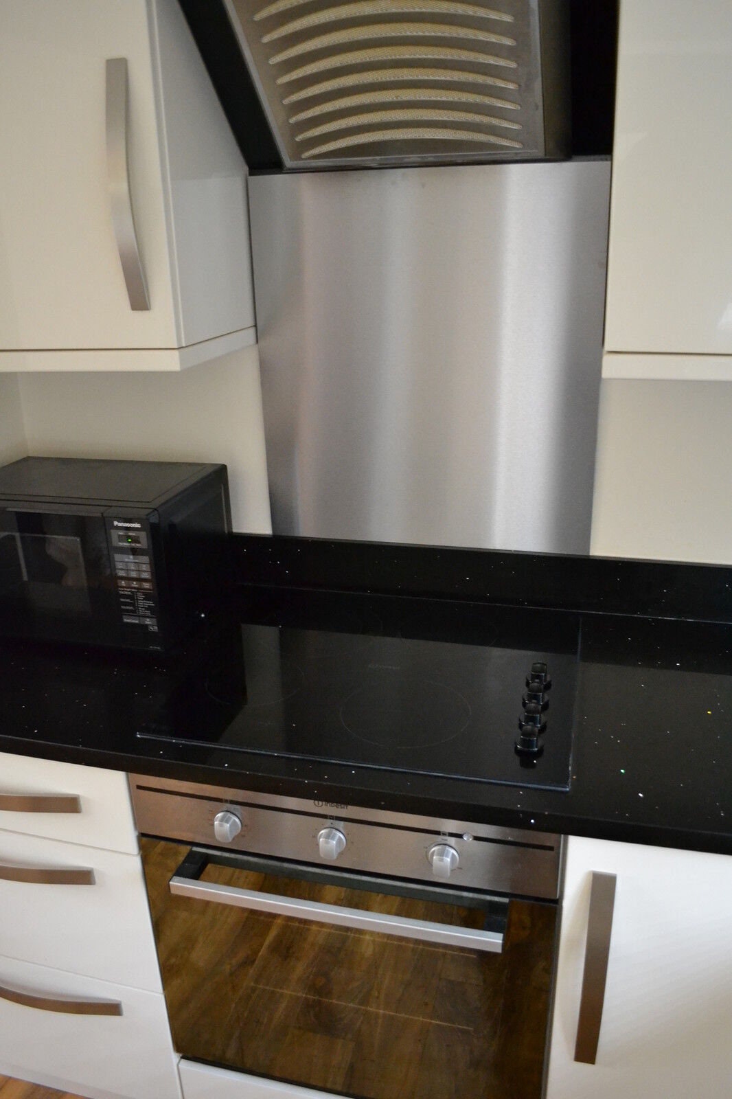Satin Brushed Stainless Steel Cooker Splashback Guard Kitchen Hob Back ...