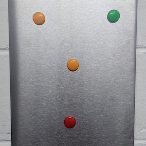 Magnetic Notice Board Brushed Stainless Steel, Kitchen, Office, Home ...