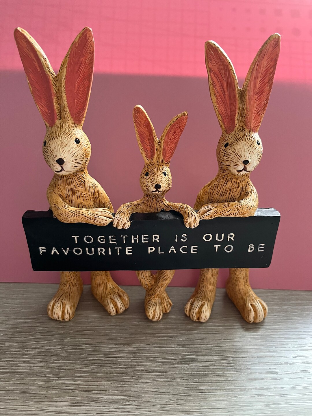 Bunnies Together Statue - Etsy