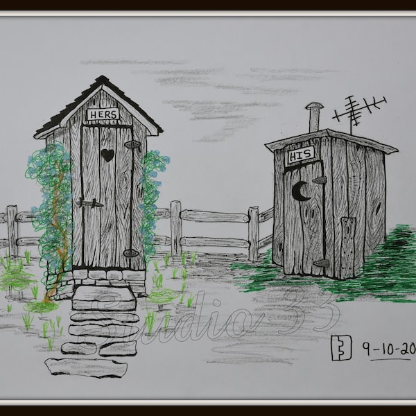 Rustic Farmhouse Outhouse Pictures - Etsy