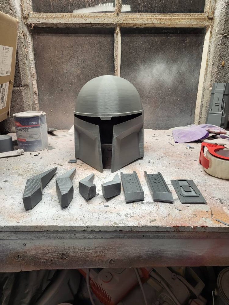 Gar Saxon 3D Printed Helmet. kit Raw Print Sized for the - Etsy