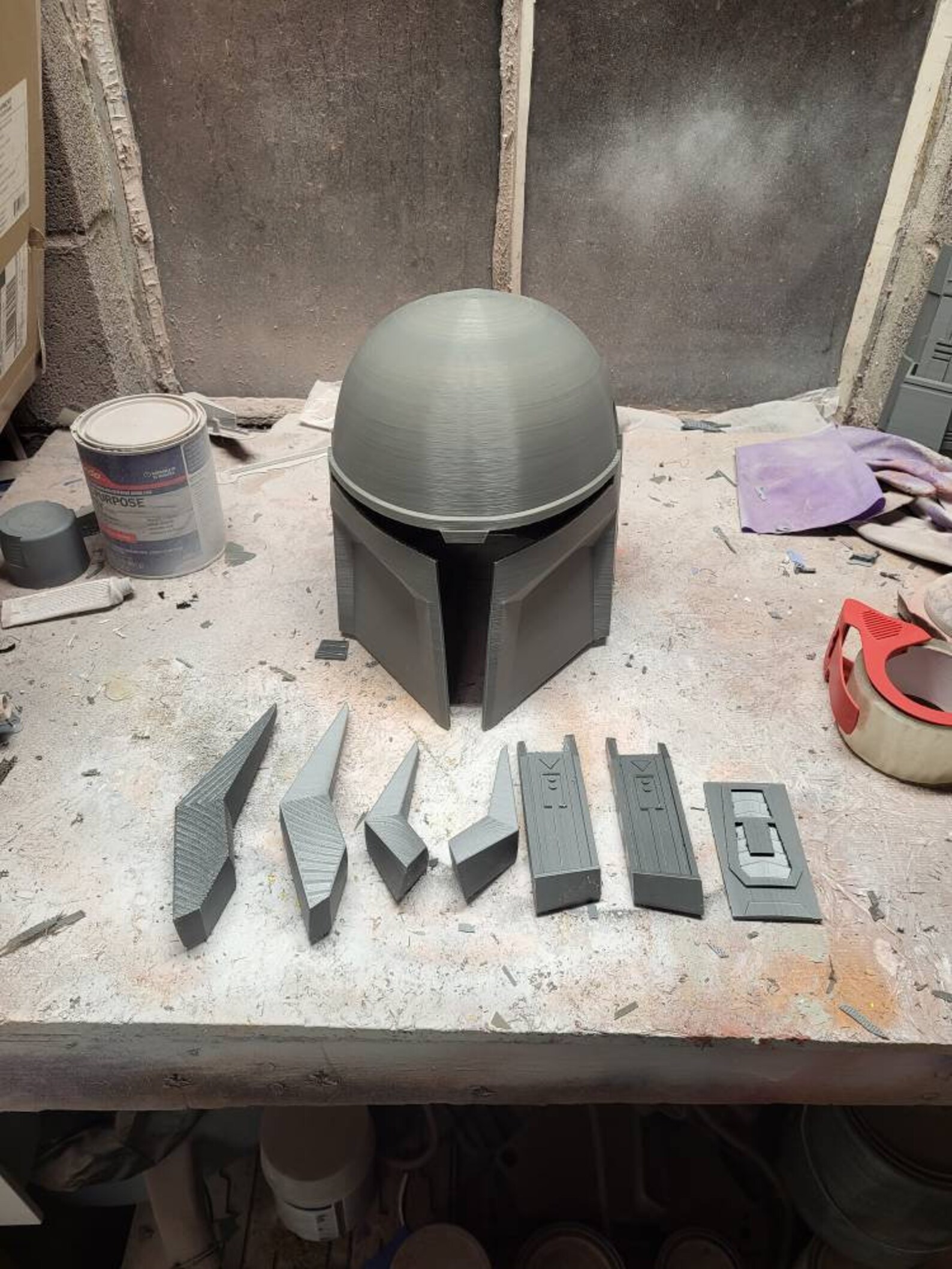 Gar Saxon 3D Printed Helmet. kit Raw Print Sized for the - Etsy