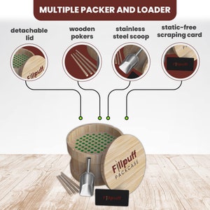 Wooden Cone Packer Kit Cigar Accessories Fill Puff Pack Case Cone ...