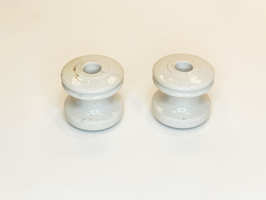 2 PP Inc. Spool White Porcelain Insulators - Etsy