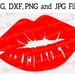 Kiss SVG, Lips SVG, Kiss DXF, Valentine Svg, Love, Design, Graphic ...