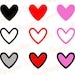 Simple Hearts SVG, Heart Shape, Valentine's, Love, Design, Clipart ...