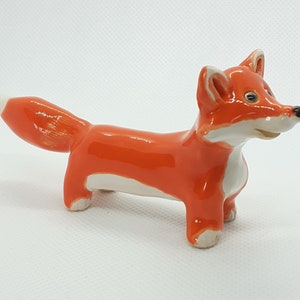 Ceramic Fox | Hand-formed and Hand-painted | Ceramic Sculpture ...