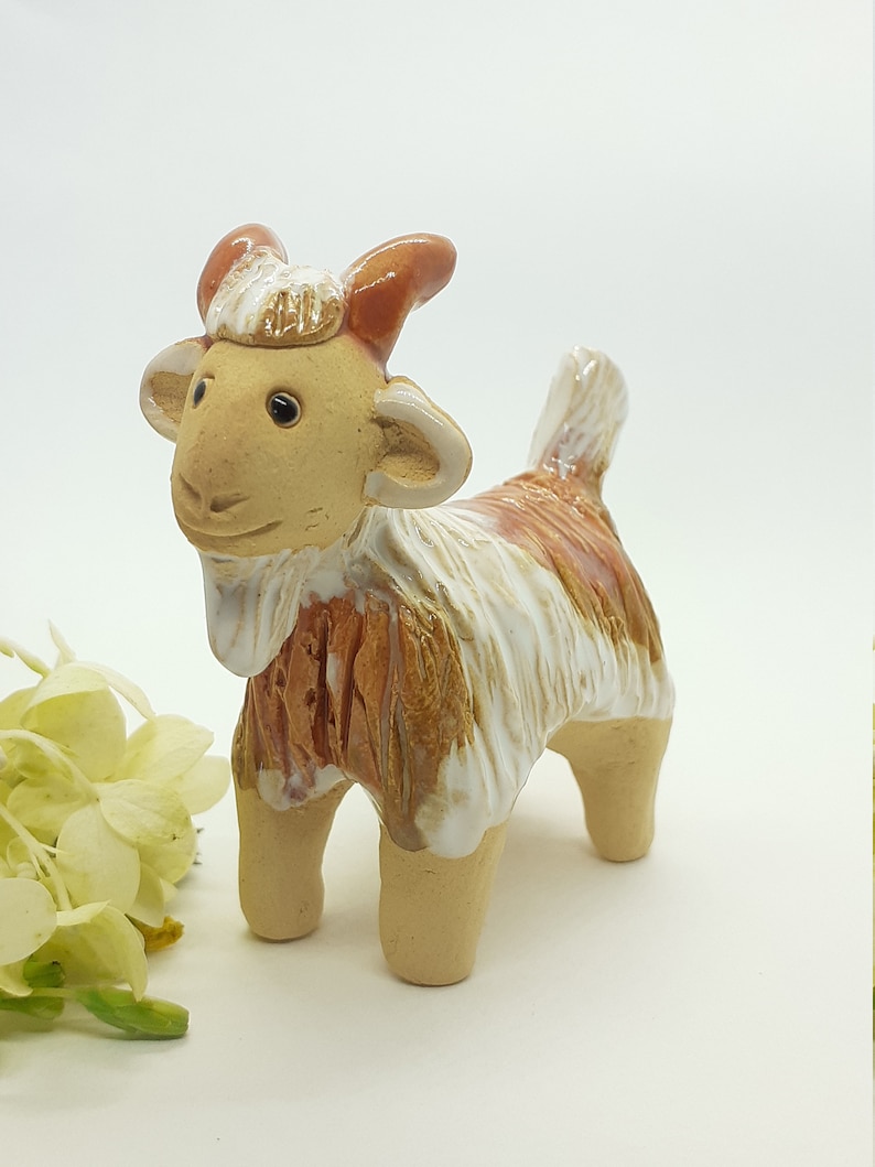 Ceramic Goat Hand-formed and Hand-painted Ceramic - Etsy