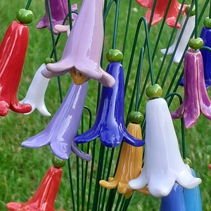 Decorative Ceramic Flowers (1 Pc) | Bellflowers | Herebells | Bluebell ...