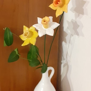 Decorative Ceramic Flowers (1 Pc) | Ceramic Daffodil Flowers | Ceramic ...