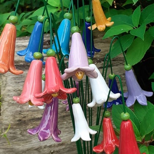 Decorative Ceramic Flowers (1 Pc) | Bellflowers | Herebells | Bluebell ...