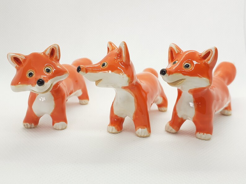 Ceramic Fox | Hand-formed and Hand-painted | Ceramic Sculpture ...