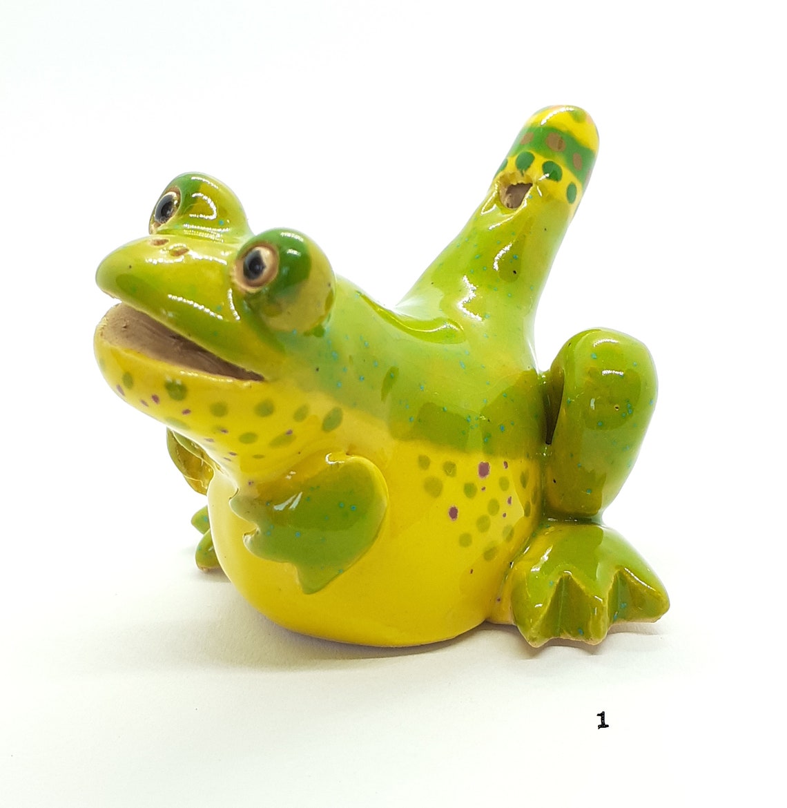 Ceramic Frog Water Whistle Hand-formed and Hand-painted - Etsy