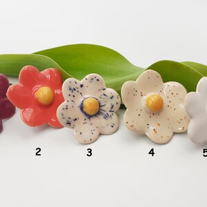 Decorative Ceramic Flowers (1 Pc) | Ceramic Blossom | Different Colors ...