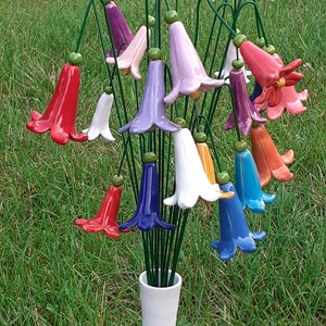 Decorative Ceramic Flowers (1 Pc) | Bellflowers | Herebells | Bluebell ...