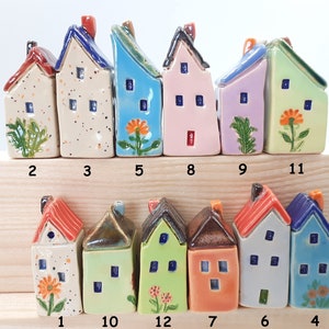 Little Ceramic Houses Sold Individually (1 Pc) | Handmade | Different ...