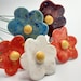 Decorative Ceramic Flowers 1pc Ceramic Blossom Different Colors Gift or ...