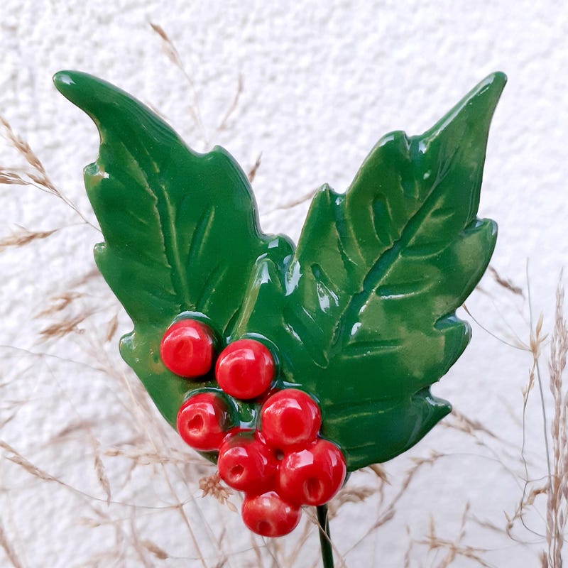 Holly Decorations - Etsy