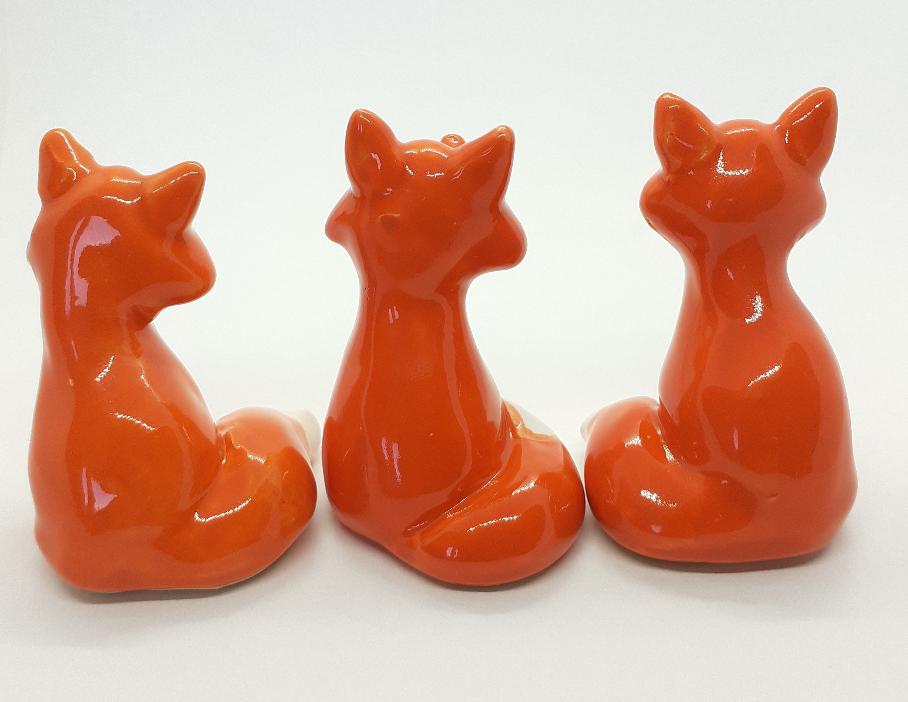 Ceramic Fox Hand-formed and Hand-painted Ceramic Sculpture | Etsy