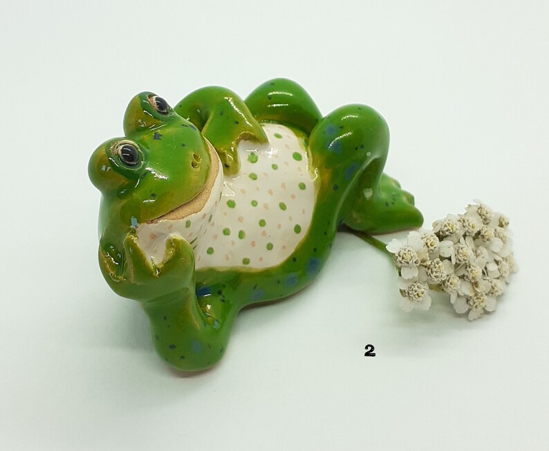 Ceramic frog Hand-formed and hand-painted Ceramic | Etsy