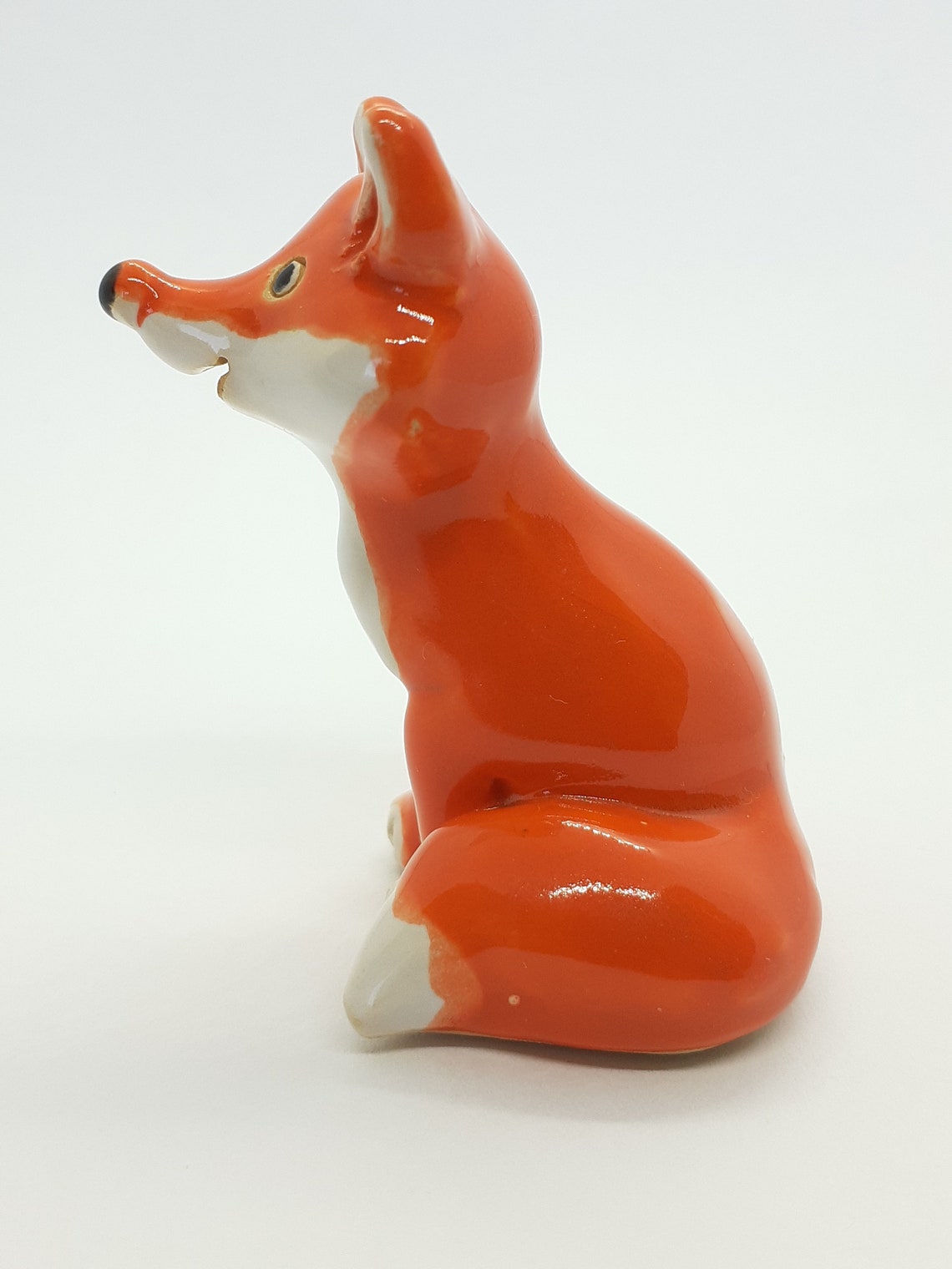 Ceramic Fox Hand-formed and Hand-painted Ceramic Sculpture - Etsy