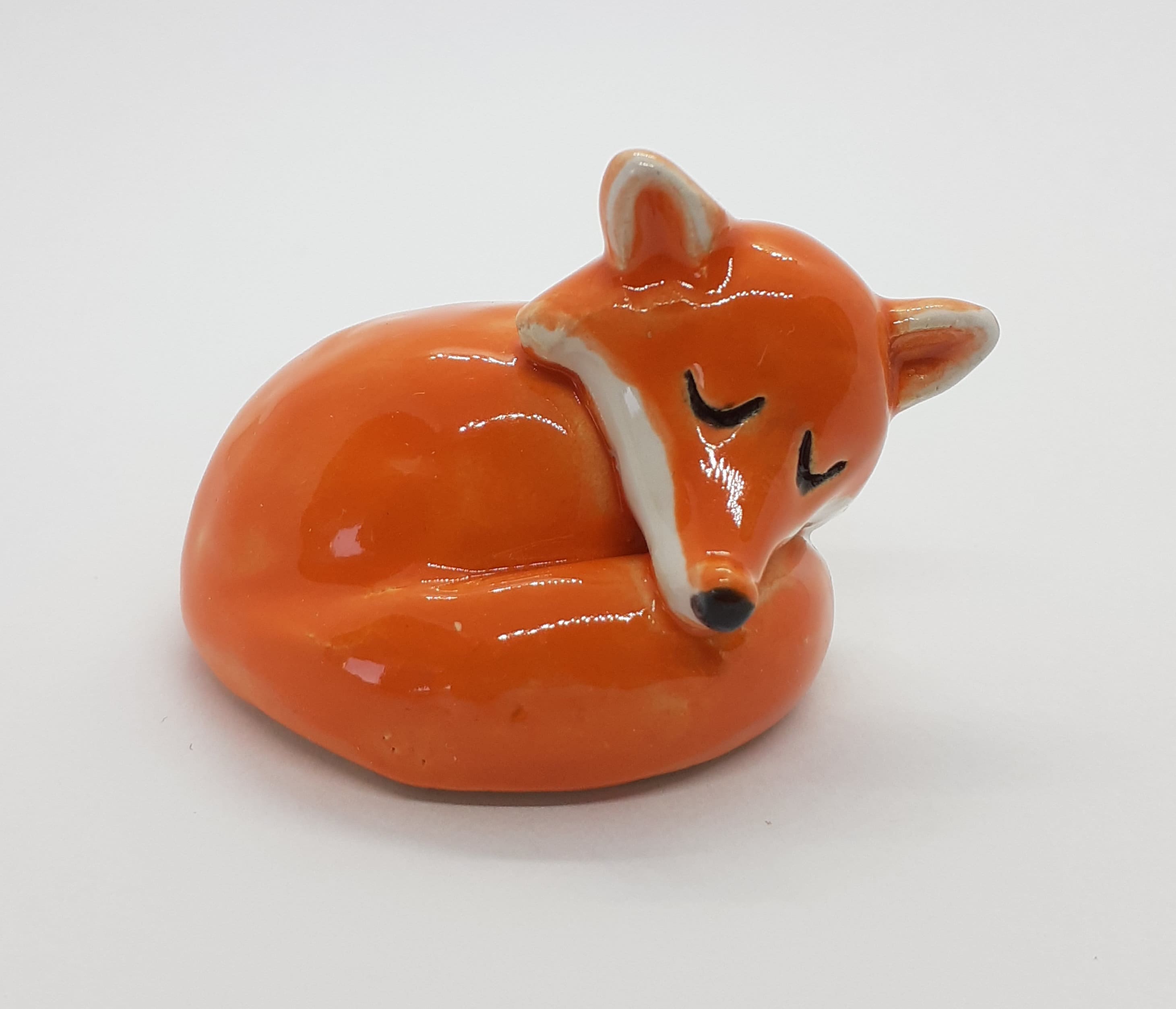 Ceramic Fox Hand-formed and Hand-decorated Ceramic - Etsy
