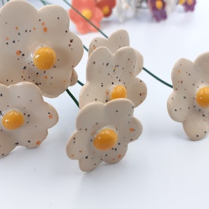 Decorative Ceramic Flowers (1 Pc) | Ceramic Blossom | Different Colors ...
