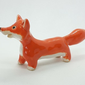 Ceramic Fox | Hand-formed and Hand-painted | Ceramic Sculpture ...