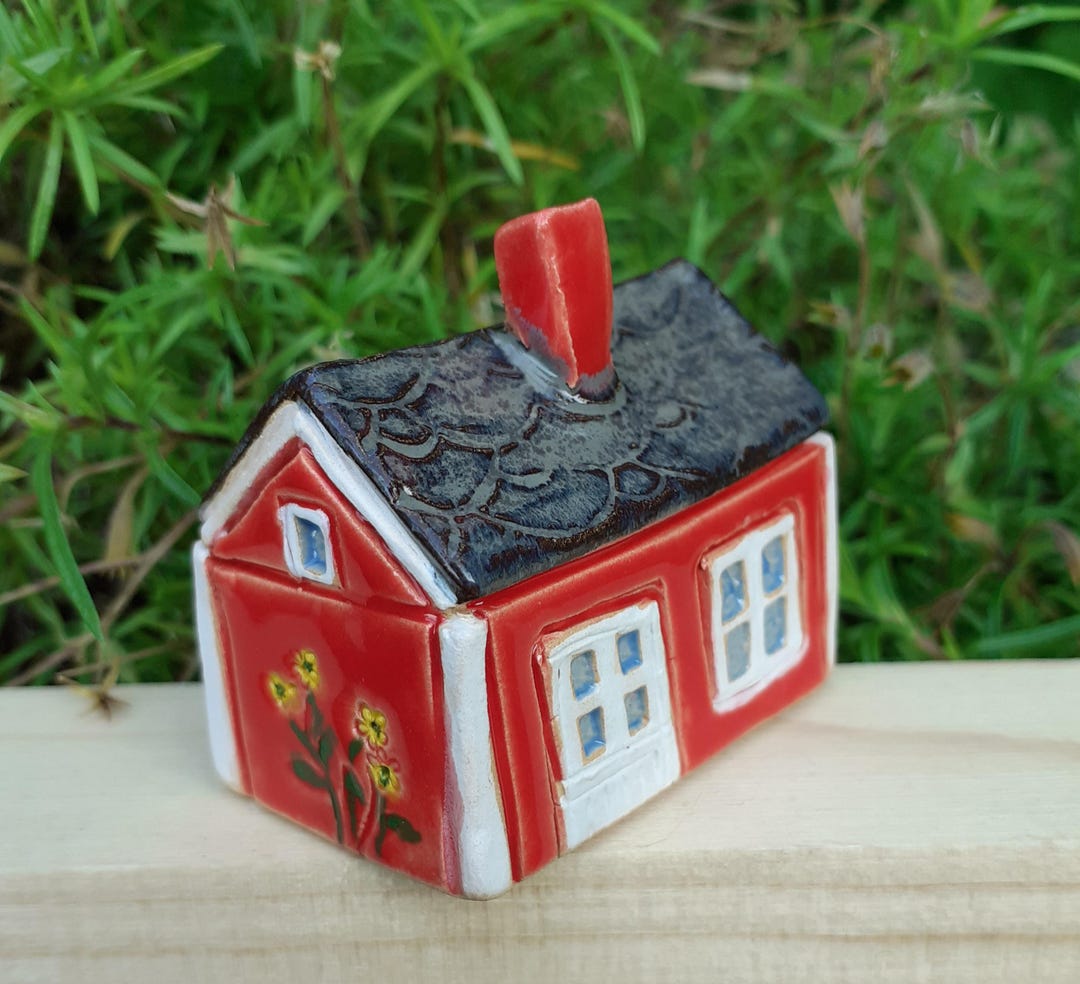Little Ceramic Houses Sold Individually (1 Pc) | Handmade | Different ...