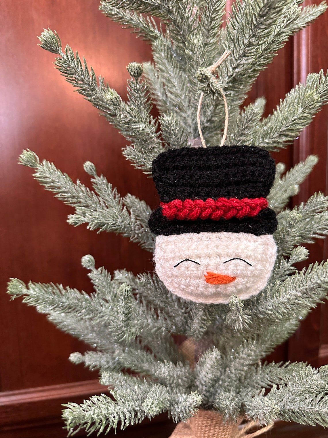 PATTERN Crochet Snowman Ornament Pattern, Kid Friendly Amigurumi Santa ...